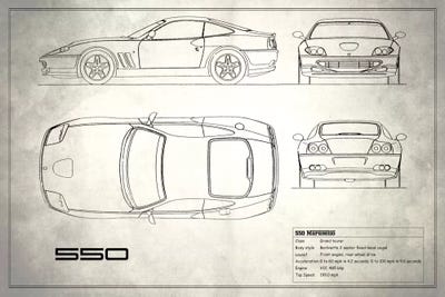 Ferrari V12 Engine Blueprints