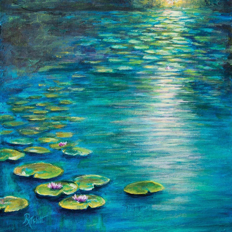 Lily Pond Canvas Wall Art by Ruth Aslett | iCanvas