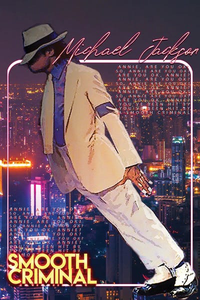 Smooth Criminal Michael Jackson Poster