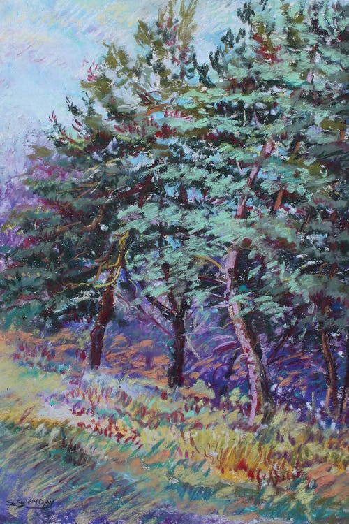 Trees Of Wheaton Rd Canvas Wall Art by Sharon Sunday | iCanvas