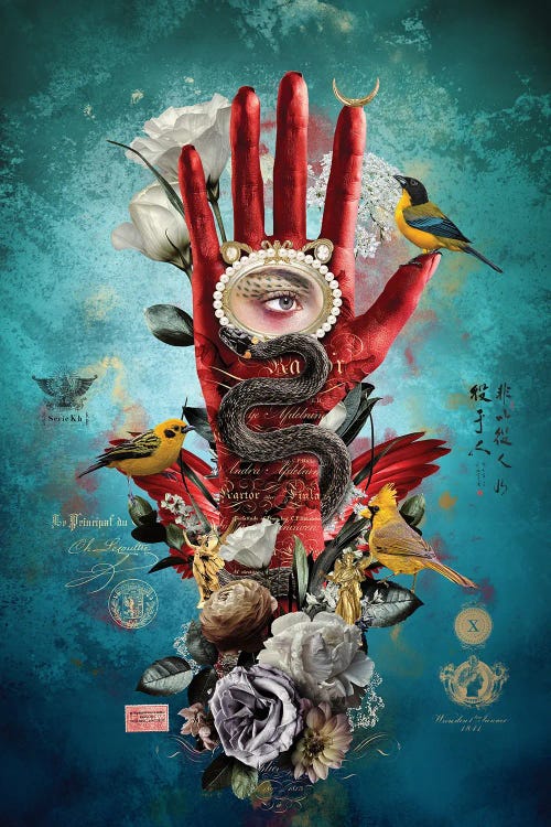 The Red Right Hand Canvas Wall Art by André Sanchez | iCanvas