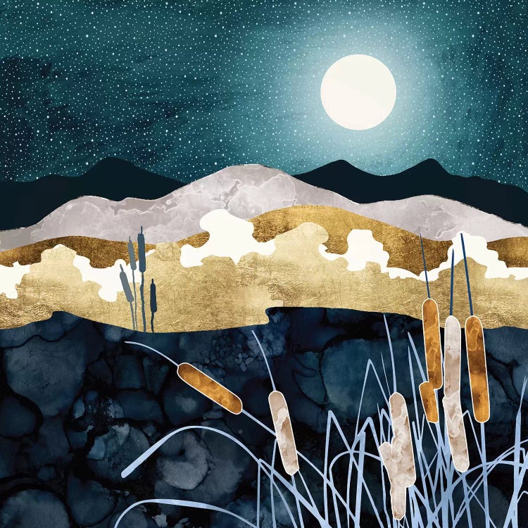 Summer Lake Canvas Wall Art by SpaceFrog Designs | iCanvas