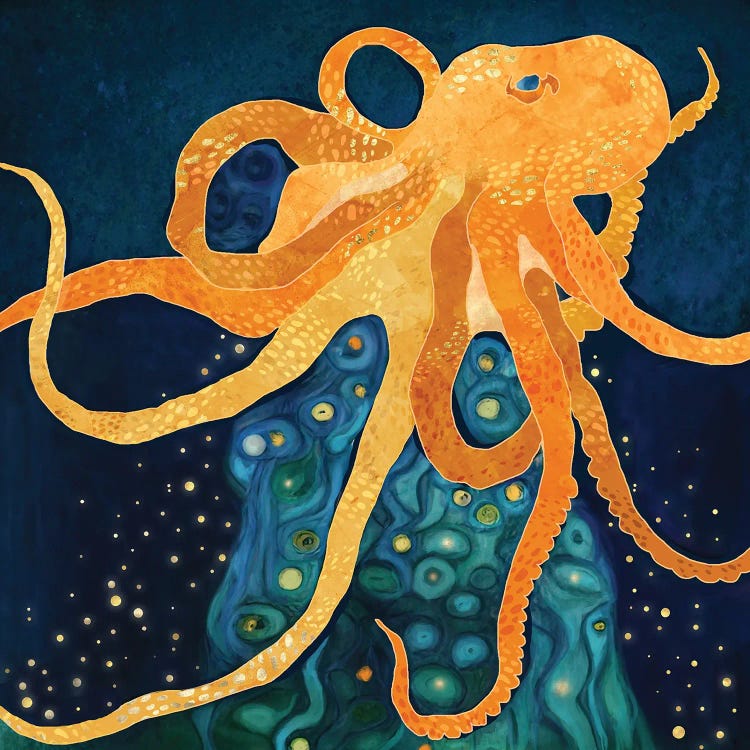 Octopus Dream Canvas Wall Art by SpaceFrog Designs | iCanvas