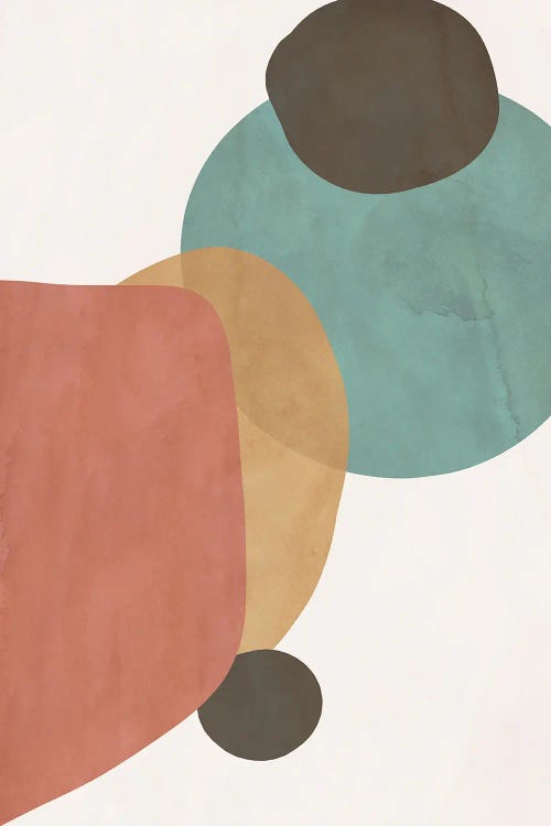 Simple Shapes On White II Canva - Canvas Wall Art | SD Graphics Studio