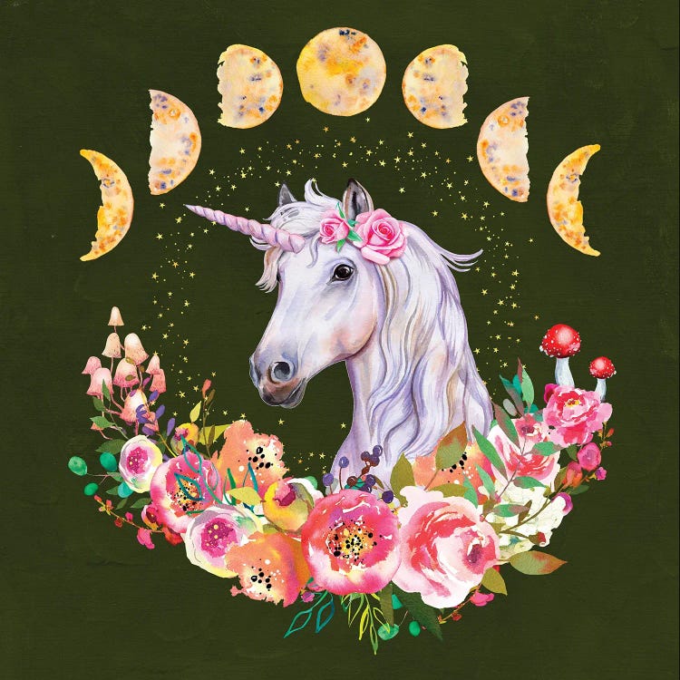 Rust Unicorn Canvas Wall Art by Stanley Morrison | iCanvas