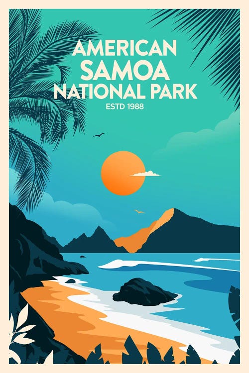 American Samoa National Park Canv - Canvas Wall Art | Studio Inception