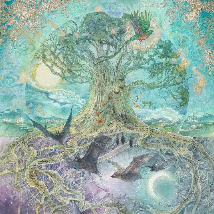 Yaxche Tree Of Life I Canvas Wall Art by Stephanie Law | iCanvas