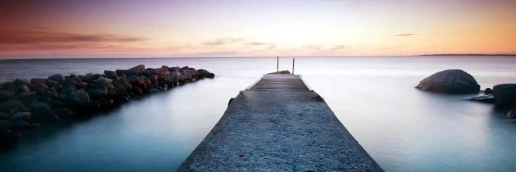 Placid Pier Canvas Wall Art by Andreas Stridsberg | iCanvas