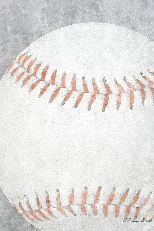 Sports Ball - Baseball Canvas Wall Art by Susan Ball | iCanvas