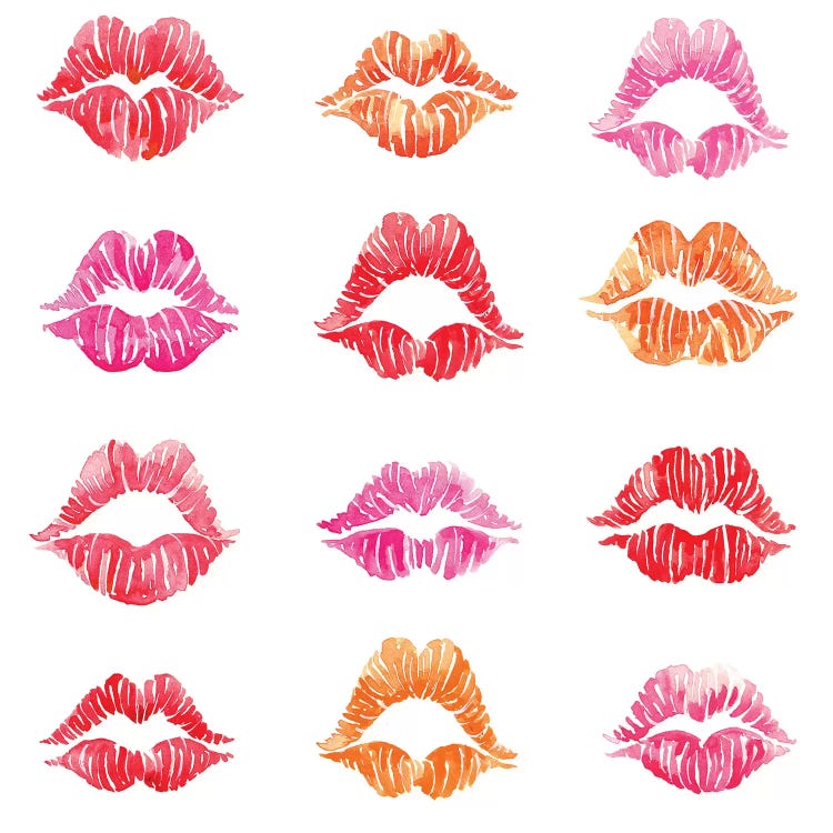 Kiss I Canvas Wall Art by Sunny Gu | iCanvas