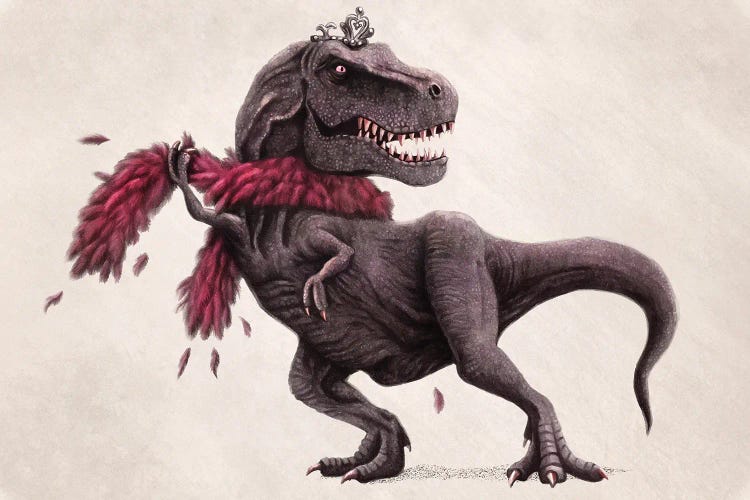 Feathered T-Rex Canvas Wall Art by Tim Andraka | iCanvas