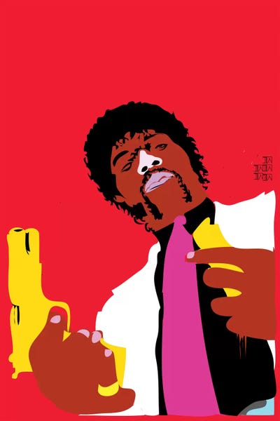 Pulp Fiction Characters Canvas Art | iCanvas