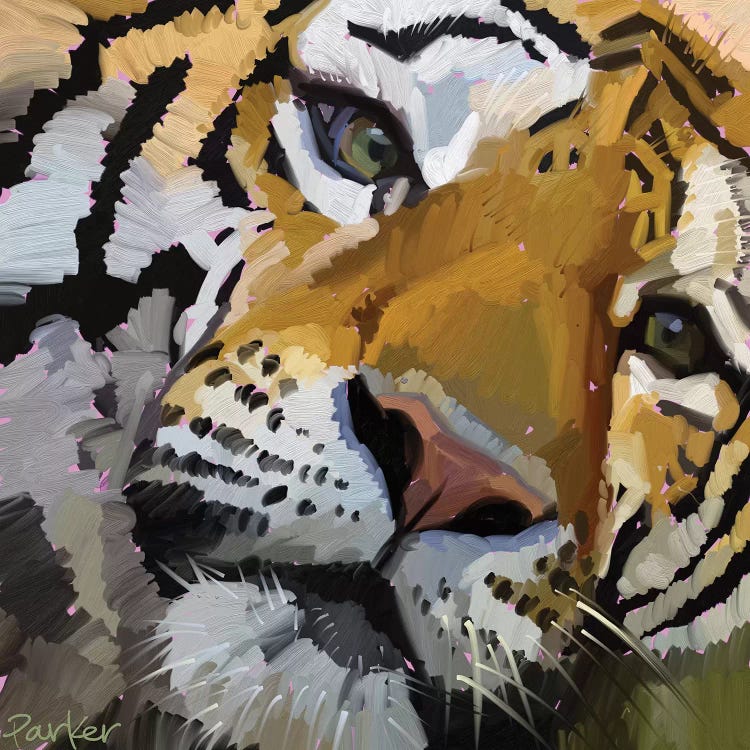 Tiger Eye Canvas Wall Art by Teddi Parker | iCanvas