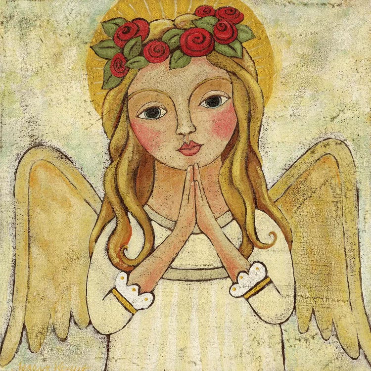 Angel Of Purity Canvas Wall Art by Teresa Kogut | iCanvas