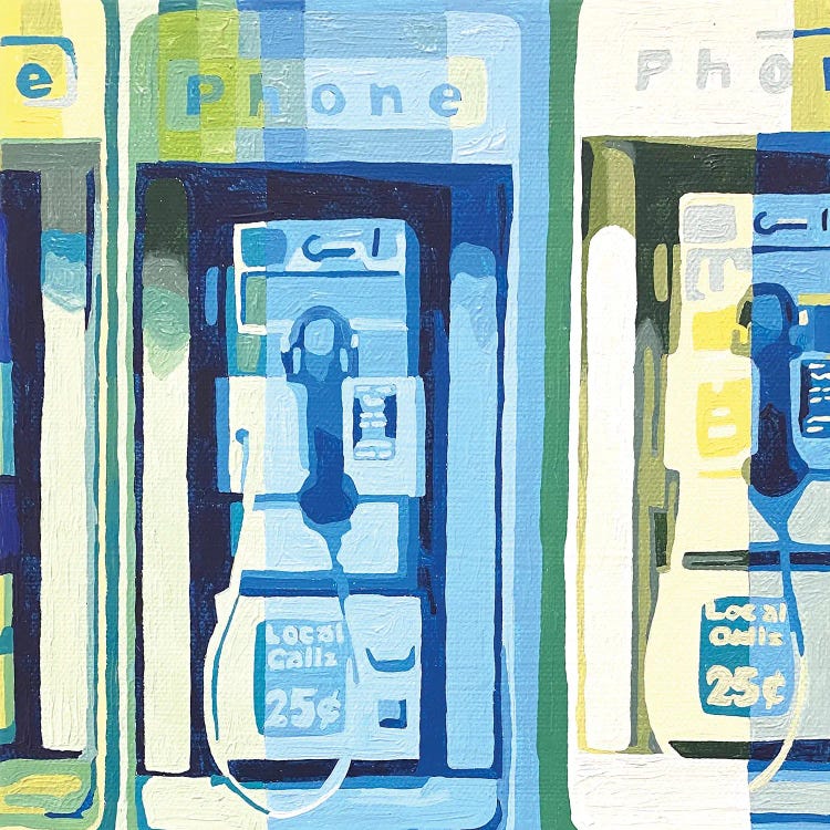 Payphones Canvas Wall Art by Tara Barr | iCanvas
