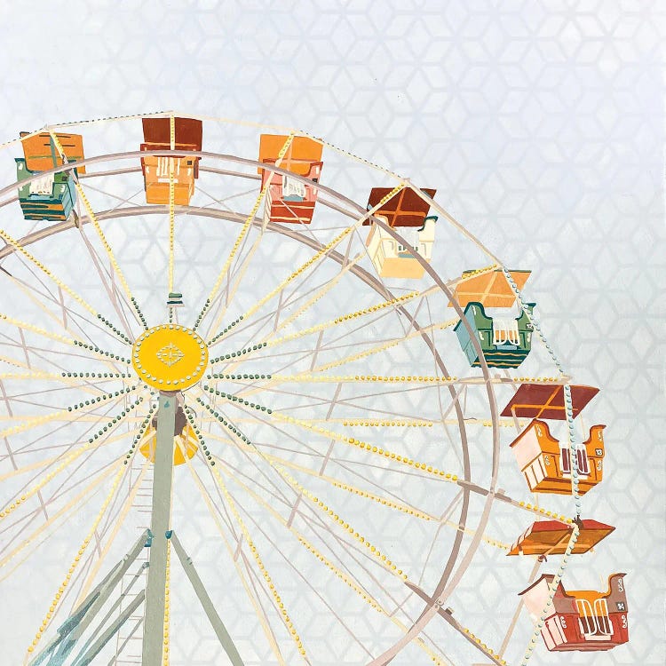 Ferris Wheel Canvas Wall Art by Tara Barr | iCanvas