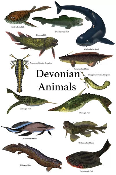 Devonian Period Animals