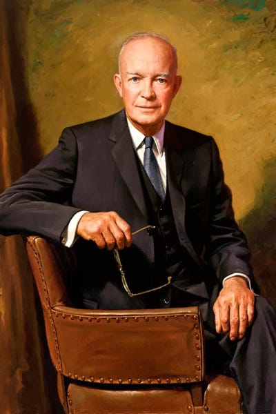 1950s President Dwight D. Eisenhower S - Canvas Print | Vintage Images