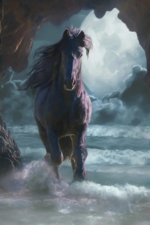 Poseidon Canvas Wall Art by Trudi Simmonds | iCanvas