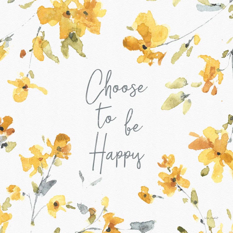 Happy Yellow XVIIIA Canvas Wall Art by Lisa Audit | iCanvas