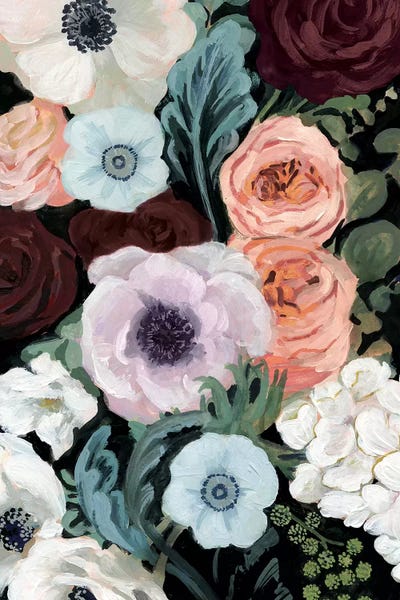 Flower Jumble I Canvas Wall Art by Victoria Borges | iCanvas