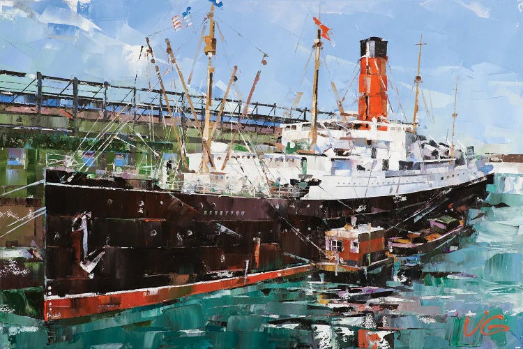 RMS Carpathia II Canvas Wall Art by Volodymyr Glukhomanyuk | iCanvas