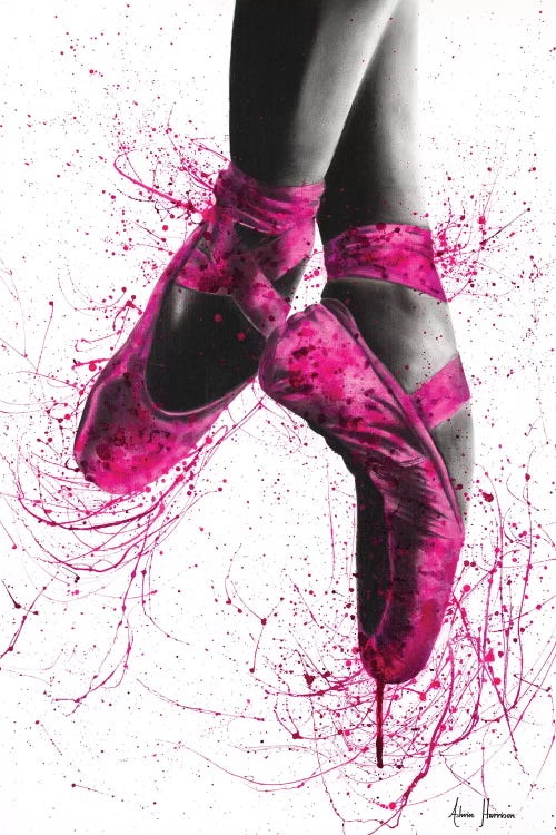 Pretty In Pink Ballet Canvas Wall Art by Ashvin Harrison | iCanvas