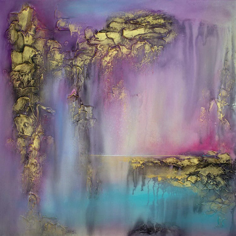 Purple Abstract Canvas Wall Art by Natalie Ryan | iCanvas