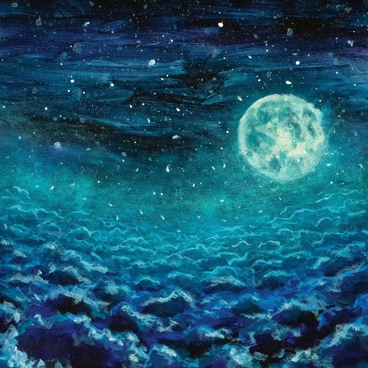 Big Cold Moon Canvas Wall Art by Valery Rybakow | iCanvas