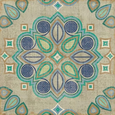 Caribbean Tile III Canvas Art by Nan | iCanvas