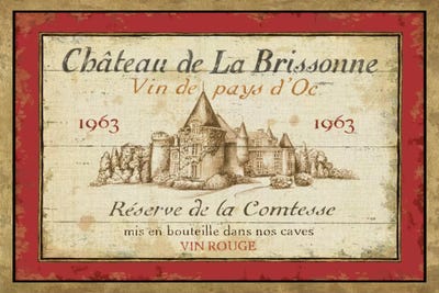 Vintage French Wine Label Art
