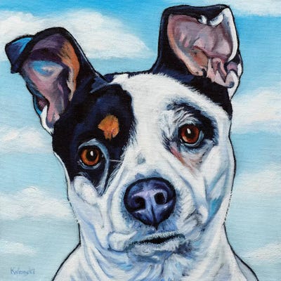 Sand Dog Canvas Art by Kathryn Wronski | iCanvas