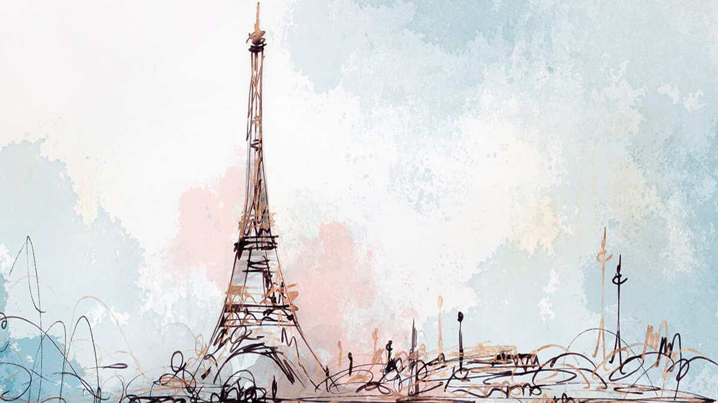 Eiffel Tower Art Eiffel Tower & Statue Of Liberty Wall Art Paris